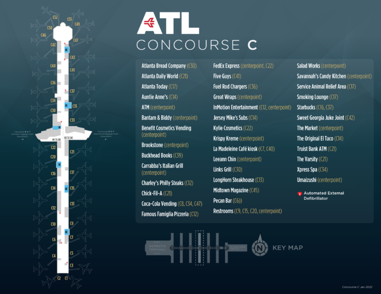 Terminal Maps - ATL | Hartsfield-Jackson Atlanta International Airport