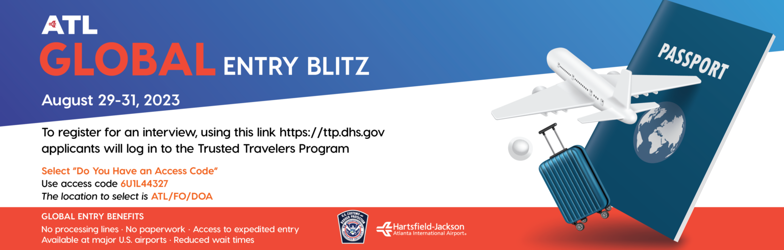 Global Entry Blitz - ATL | Hartsfield-Jackson Atlanta International Airport